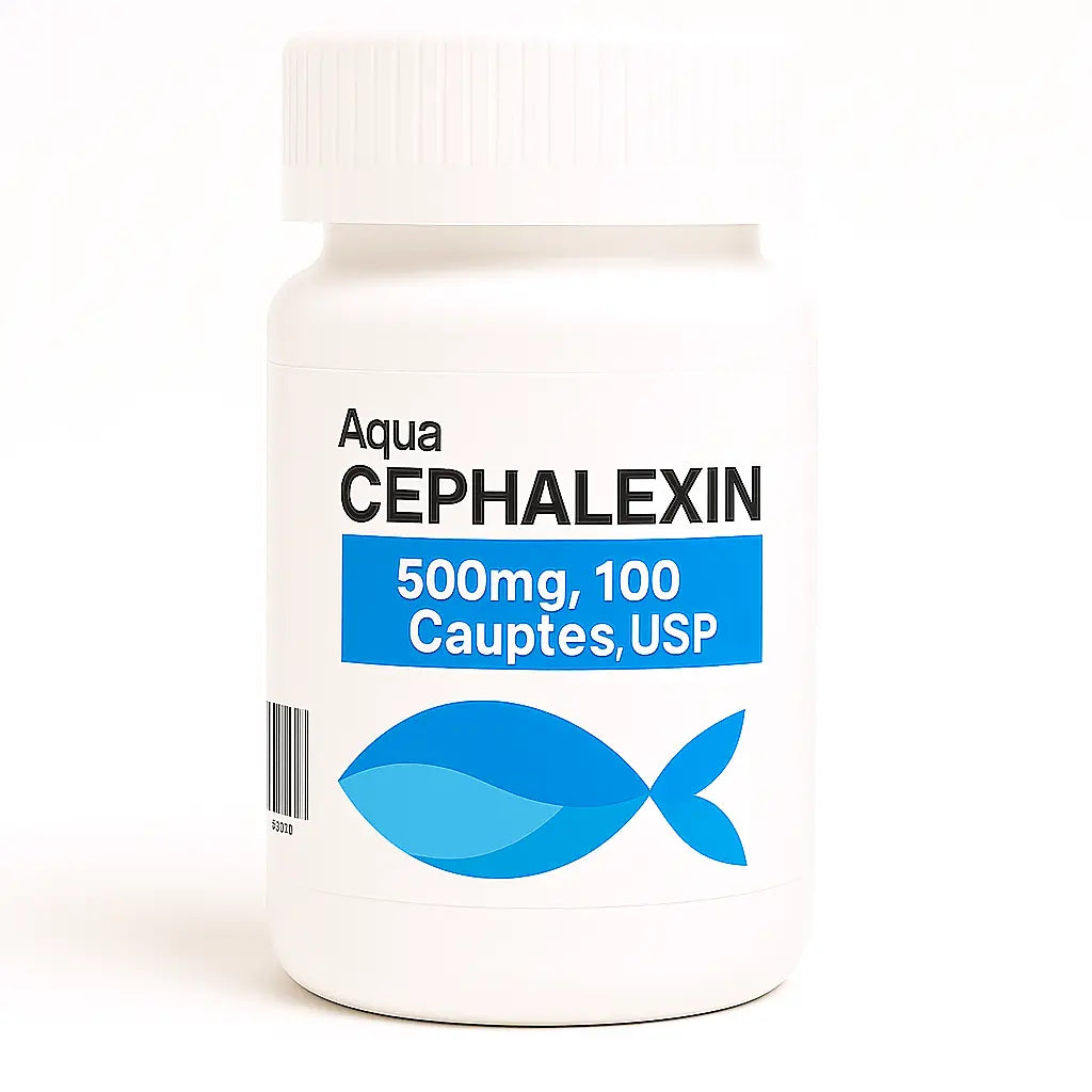 Aqua Ceph Cephalexin 500 mg Capsules 100 Count | Ornamental Fish Use ...