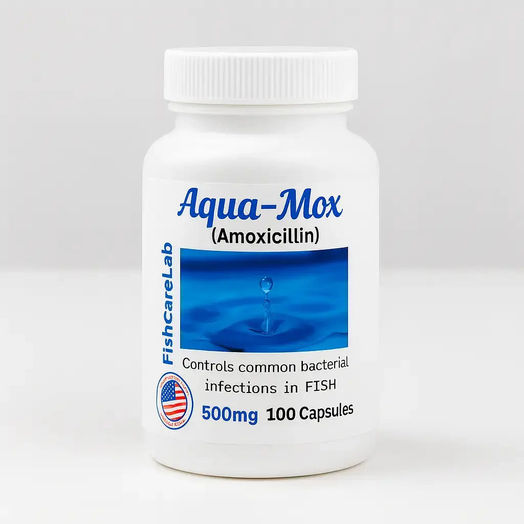 Aqua Mox 500mg 100 Capsules – Amoxicillin for Fish – Fishaid