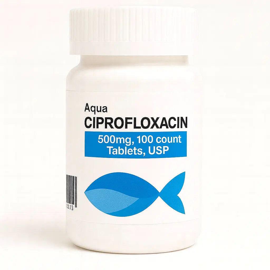Aqua Cipro Ciprofloxacin 500 mg Tablets 100 Count | Ornamental Fish Use ...