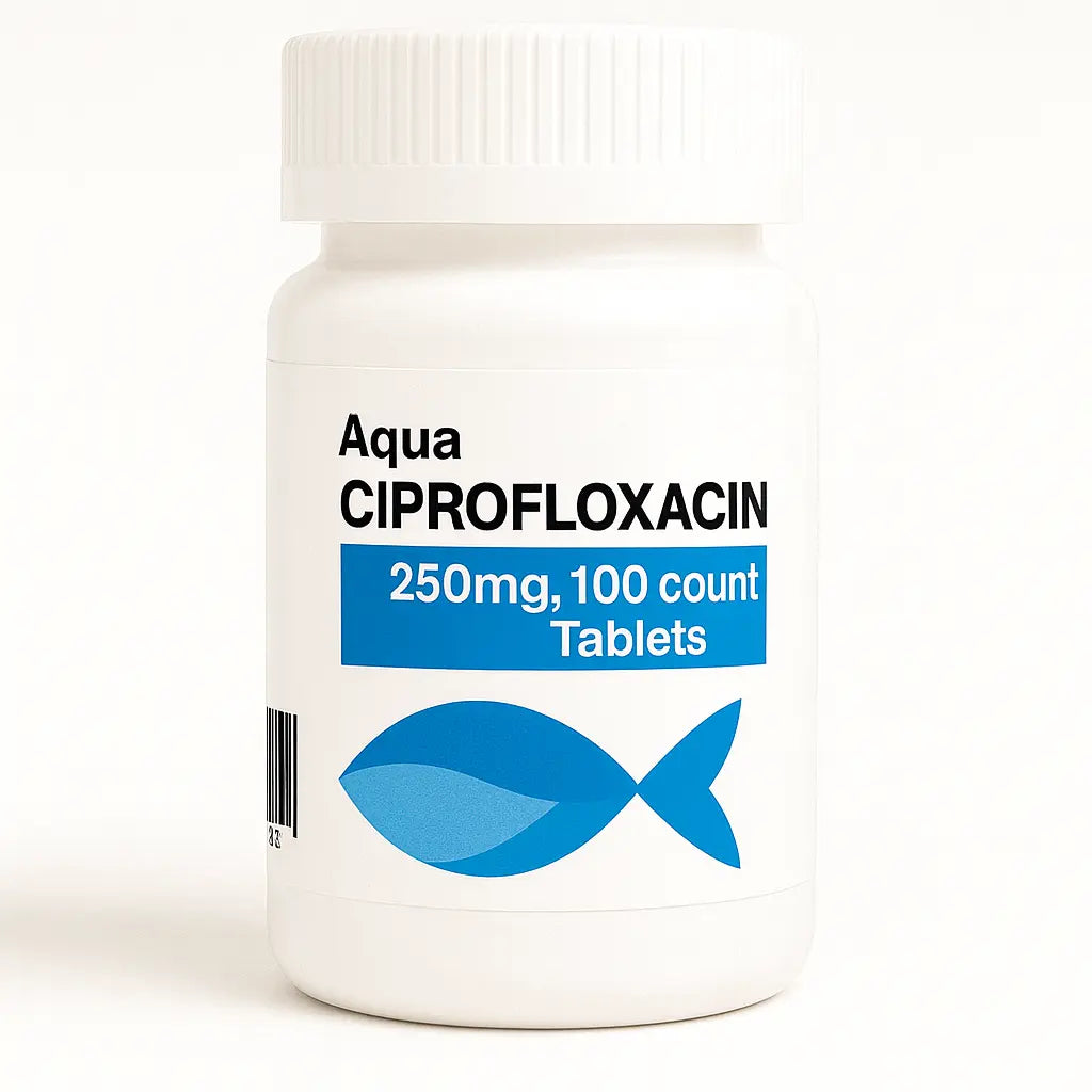 Aqua Cipro Ciprofloxacin 250 mg Tablets 100 Count | Ornamental Fish Use ...