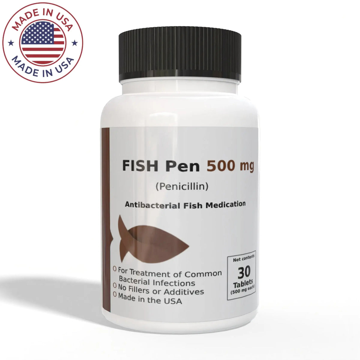 Fish Pen Forte - Penicillin 500 mg 30 Tablets | Free shipping – Fishaid