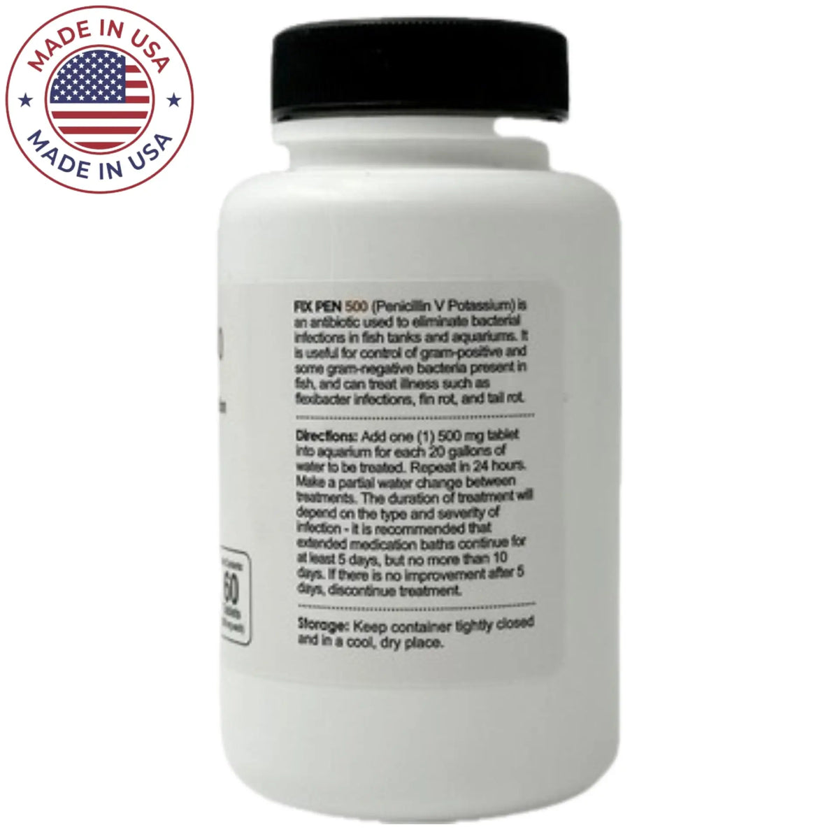 Fish Pen Forte Penicillin 500 mg 60 Tablets | Free Shipping ...