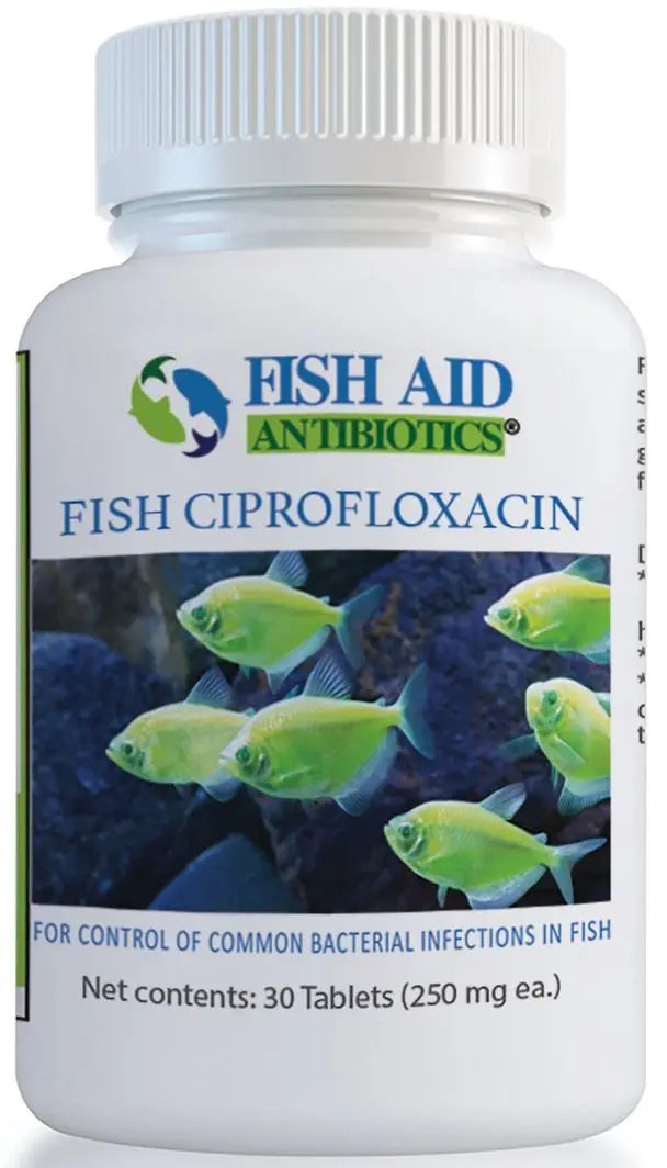 Fish Aid Ciprofloxacin 250 mg Fish Antibiotics | Free Shipping | – Fishaid