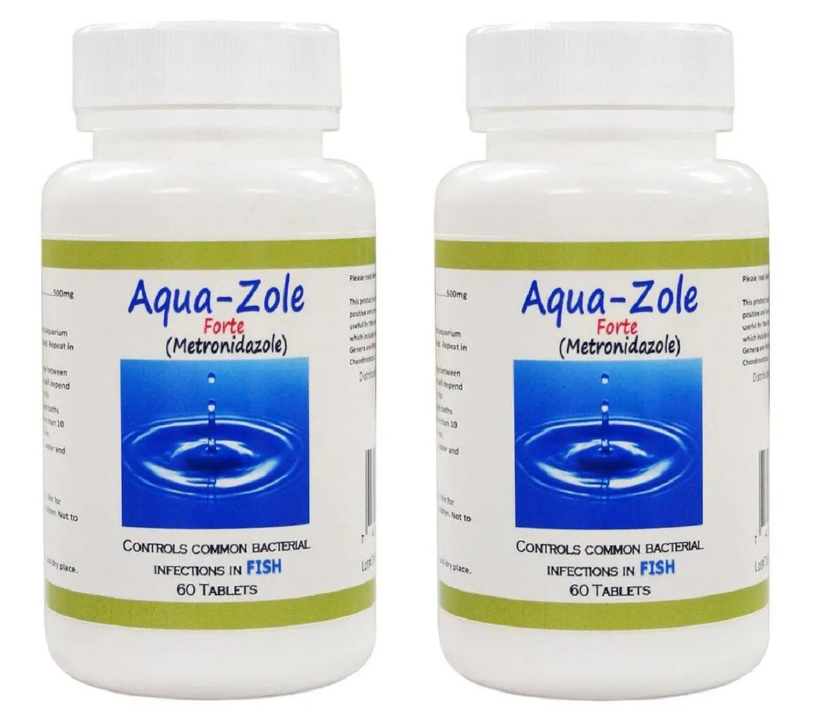 Aqua Zole forte Metronidazole 500mg 60count | Free shipping – Fishaid